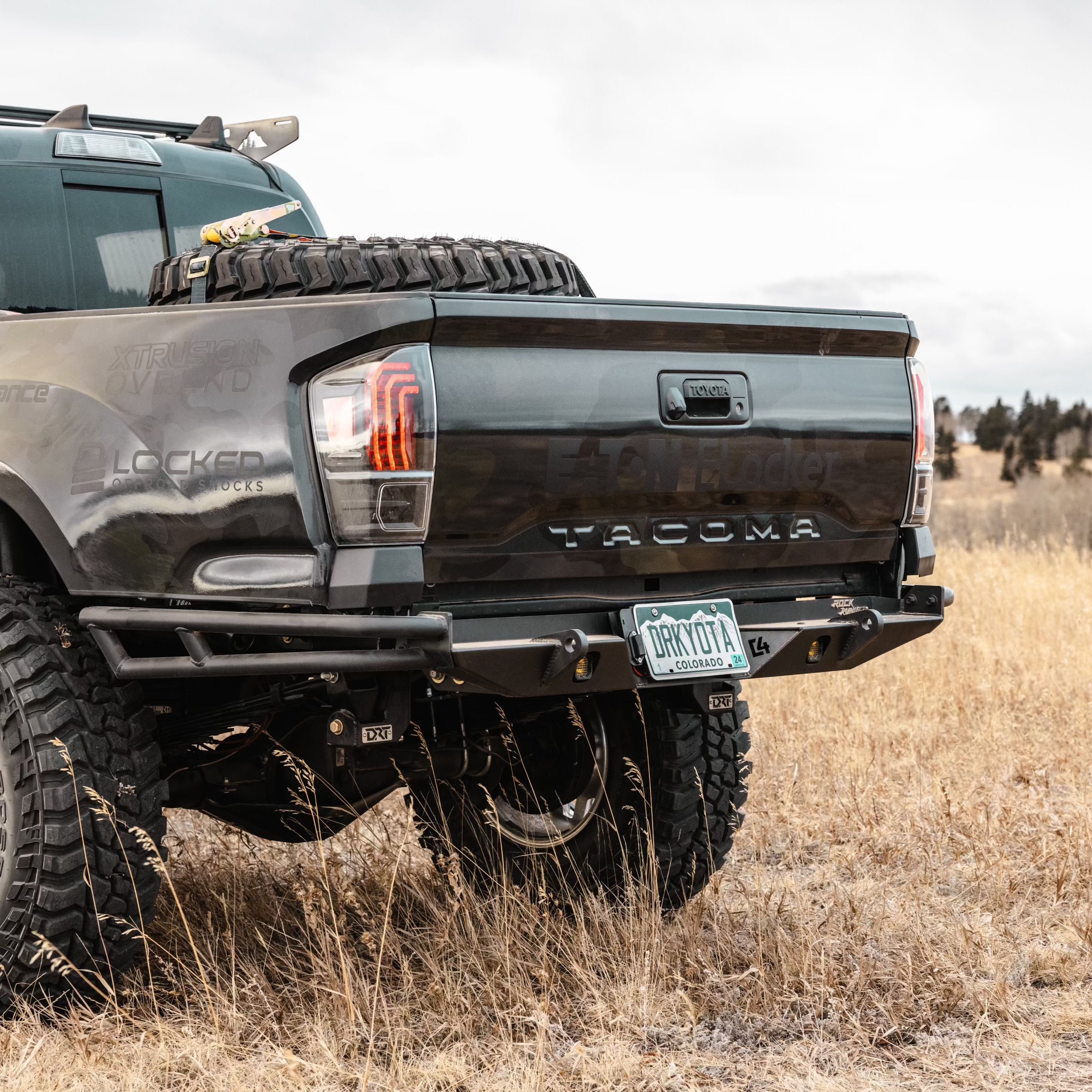 Rock Runner Tacoma High Clearance Rear Bumper | C4 Fabrication